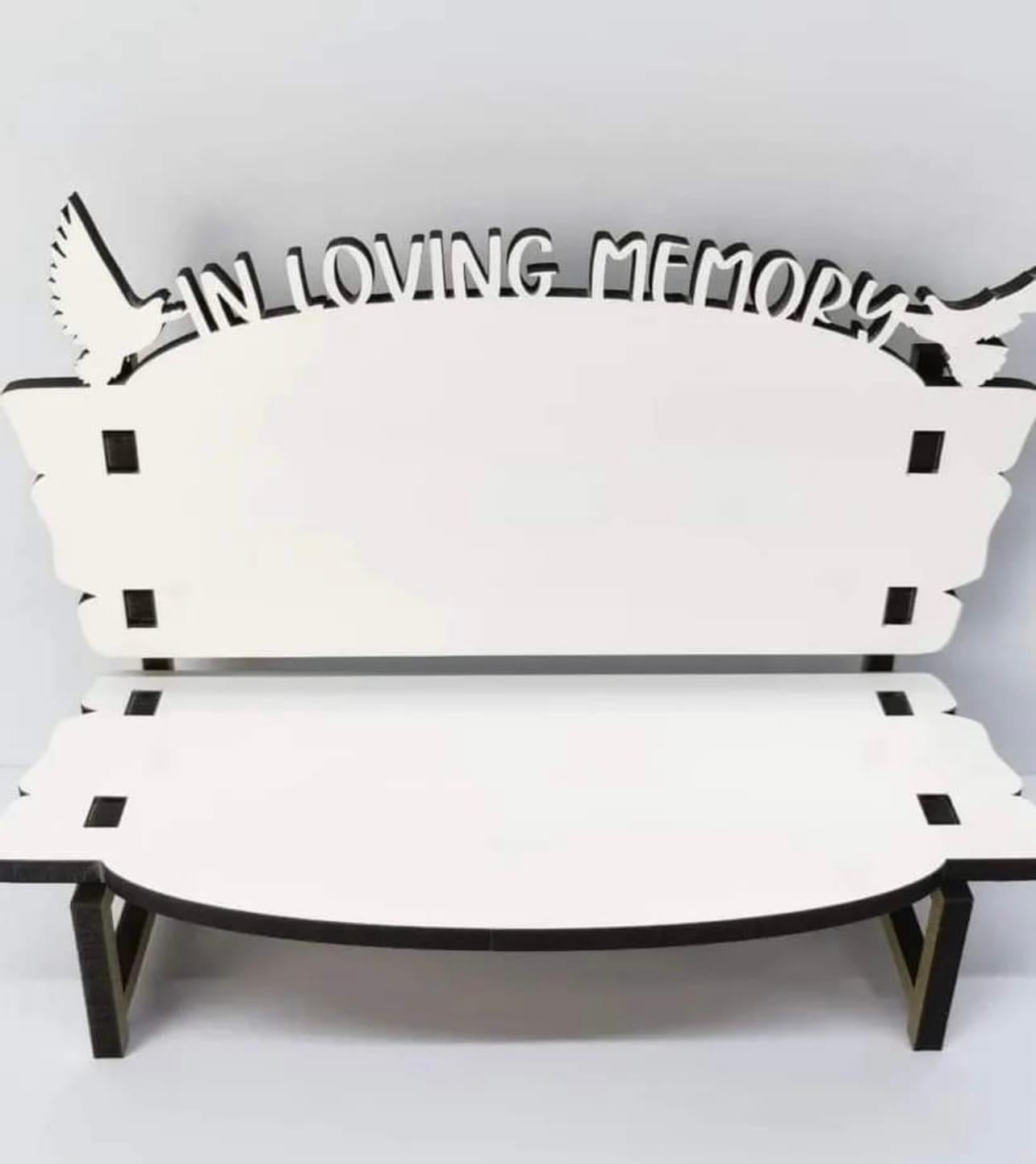 In Loving Memory Benches — Blessed to Create Sublimation Blanks