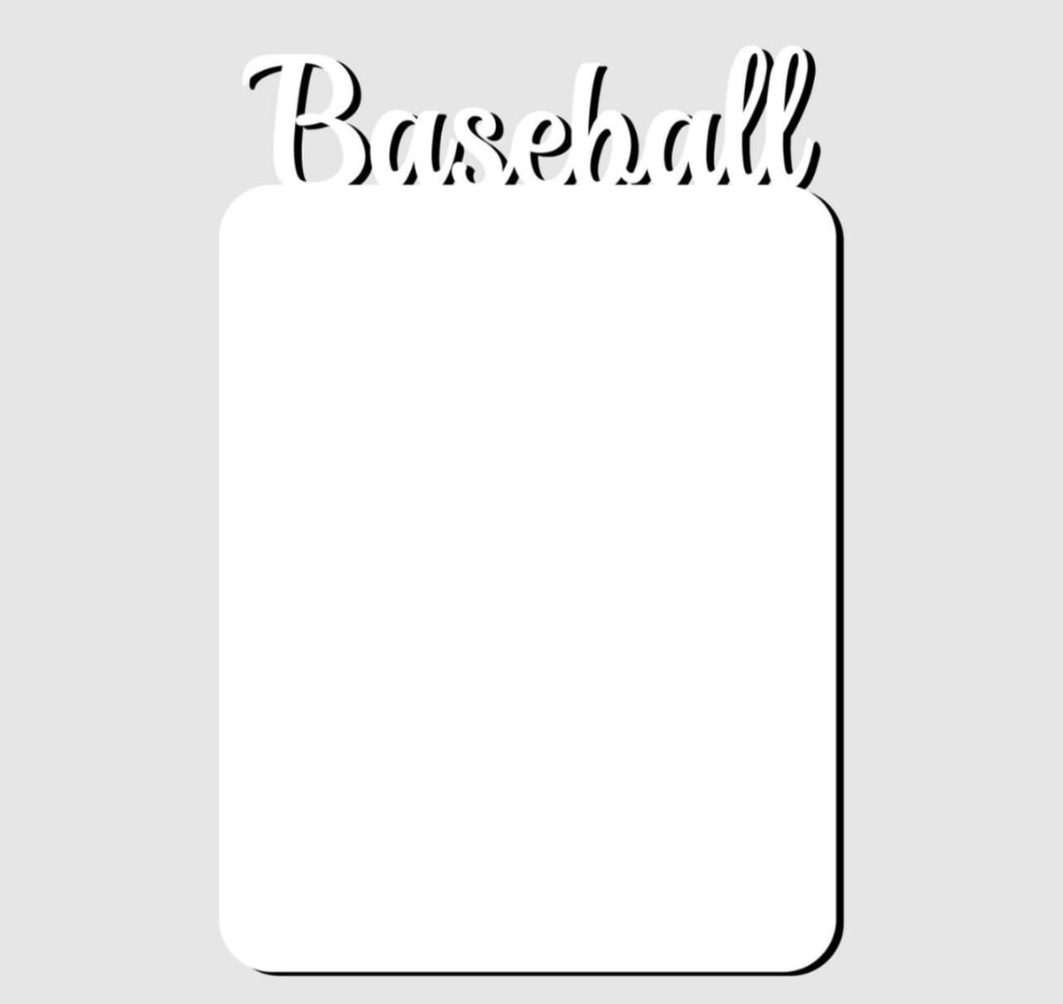 Baseball MDF Picture Panels — Blessed to Create Sublimation Blanks