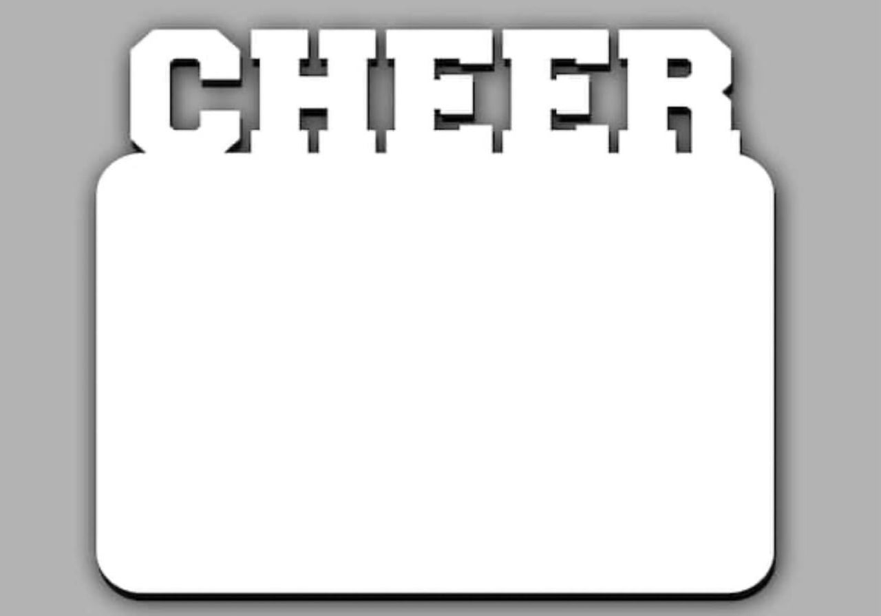 Cheer MDF Picture Panels — Blessed to Create Sublimation Blanks